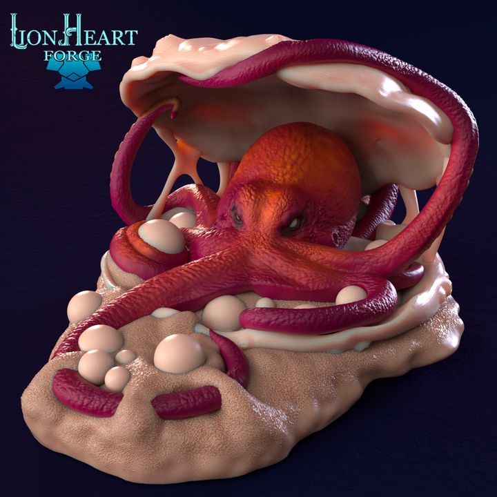 3D Printable Octopus treasured by Lion Heart Forge